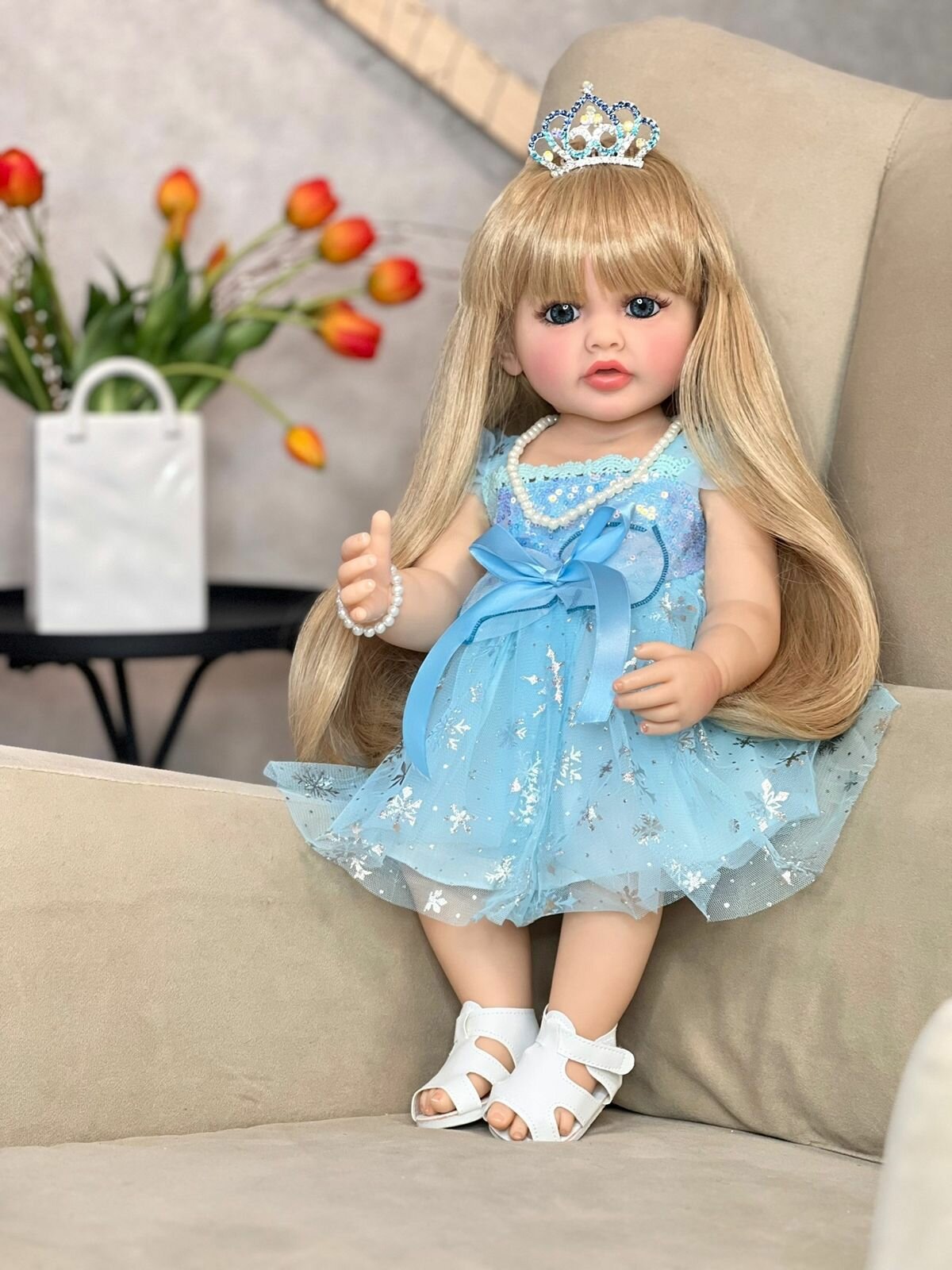 Кукла Реборн виниловая 55 см