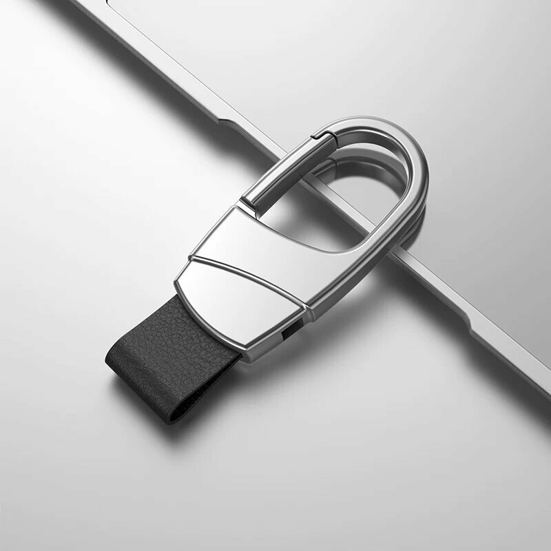 Серебряно-лунный премиум кожаный брелок для мужчин с роскошной подарочной упаковкой, подходит для автомобилей Audi,