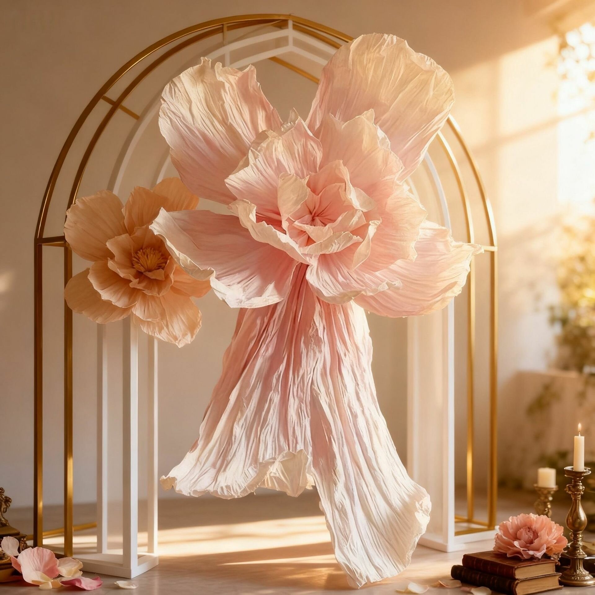 Гигантские свадебные бумажные цветы, ручная работа, мятые свадебные фоновые реквизиты, бумажные цветы для окон, декор, искусственные цветы, оформление сцены