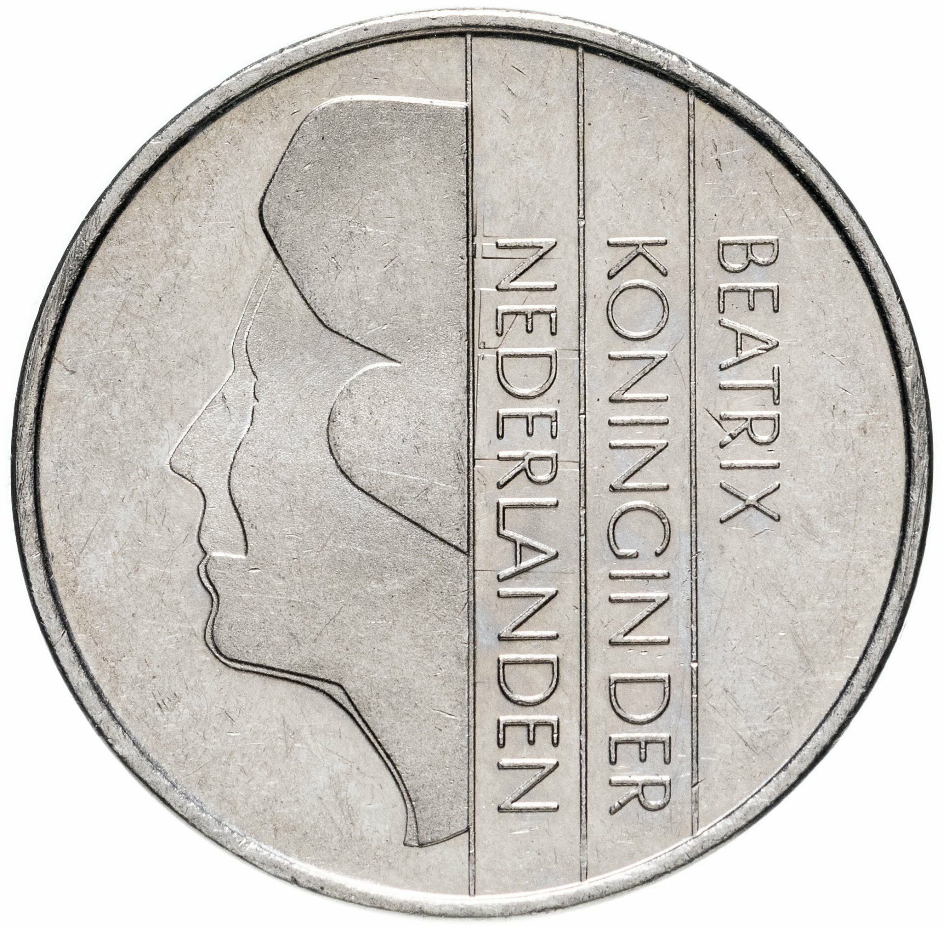 Нидерланды 1 гульден gulden 1982-2001, Никель, в сохранности VF-XF