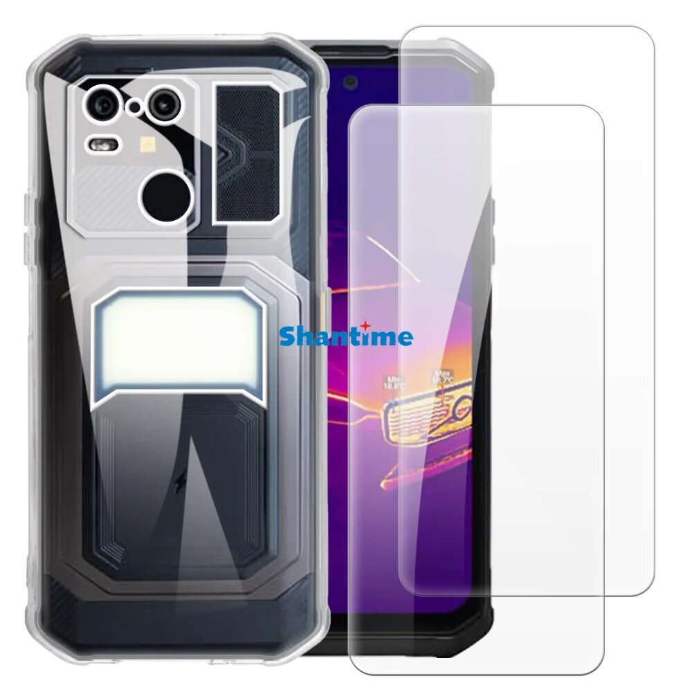 Прозрачный чехол + 2 стекла для AGM G3 PRO