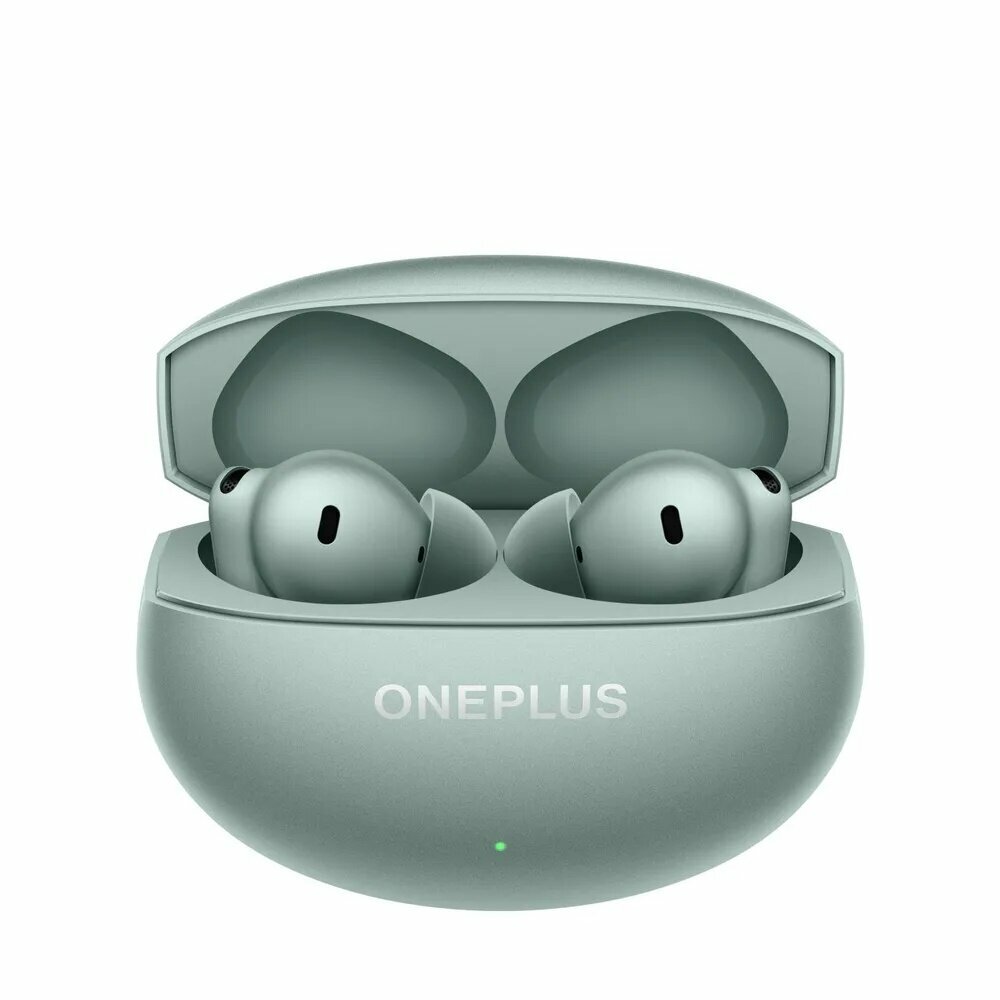 OnePlus Наушники беспроводные с микрофоном OnePlus Buds 4, Bluetooth, USB Type-C, бирюзовый
