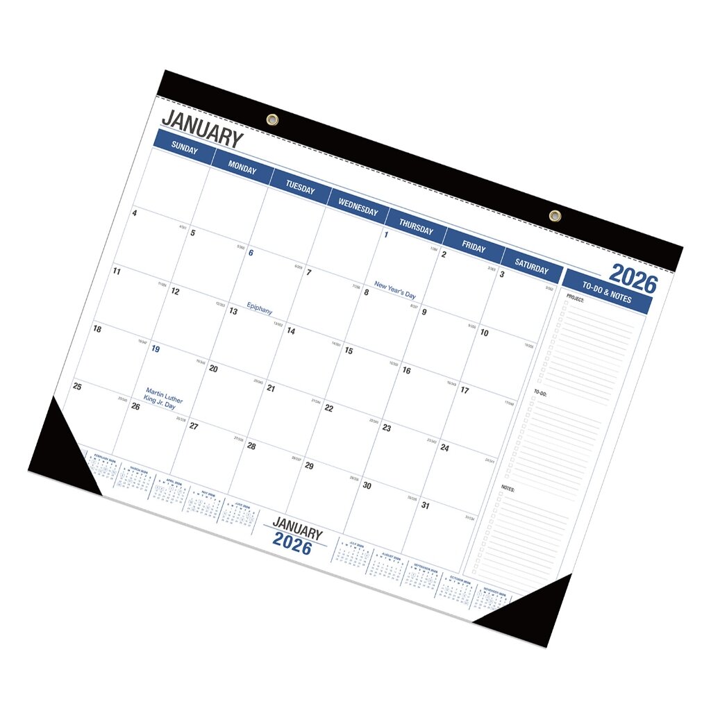 Настенный календарь на 2026-2027 гг. Ежемесячный календарь-планировщик с расписанием на 18 месяцев с января 2026 по июнь 2027 г. Ежедневные блоки на подкладке