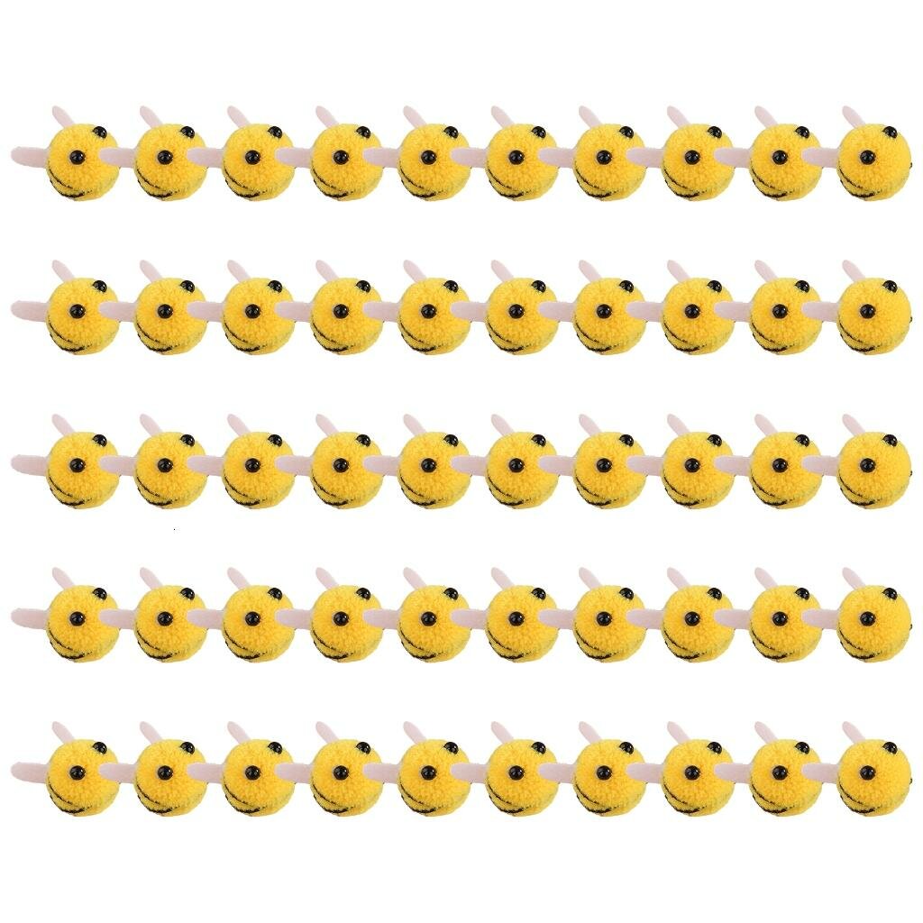 Маленькие пчелы из фетра, 50 шт.