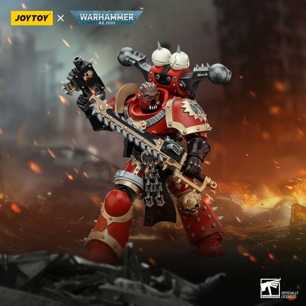 Подвижная фигурка JOYTOY Warhammer 40K World Eaters Khorne Berzerker 7 коллекция игрушек