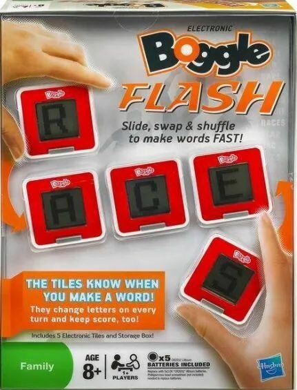 Электронная семейная игра Слова Boggle Flash Hasbro 8+