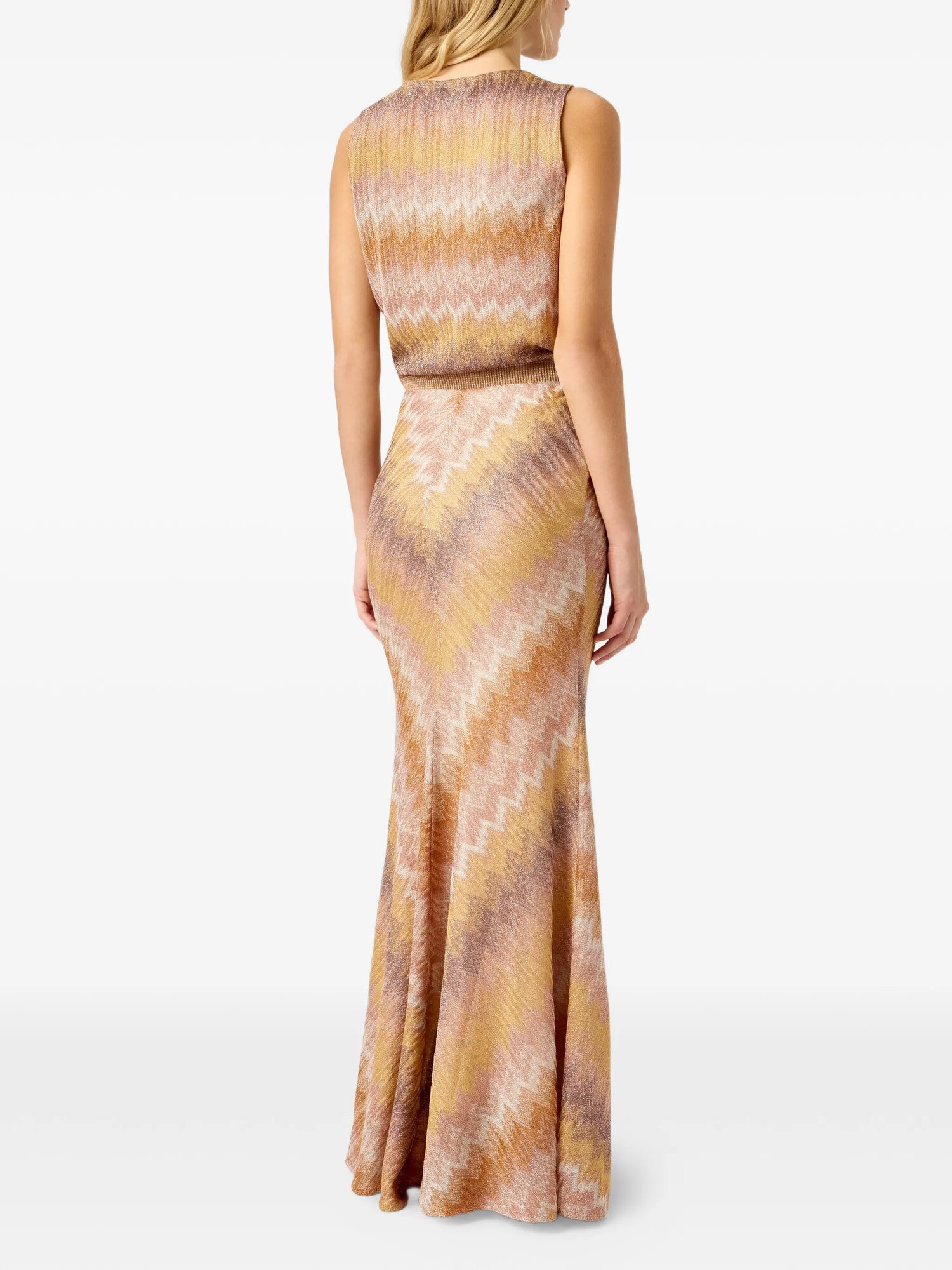 Юбка Missoni Chevron-pattern maxi skirt, размер 38, разноцветный — фото 1