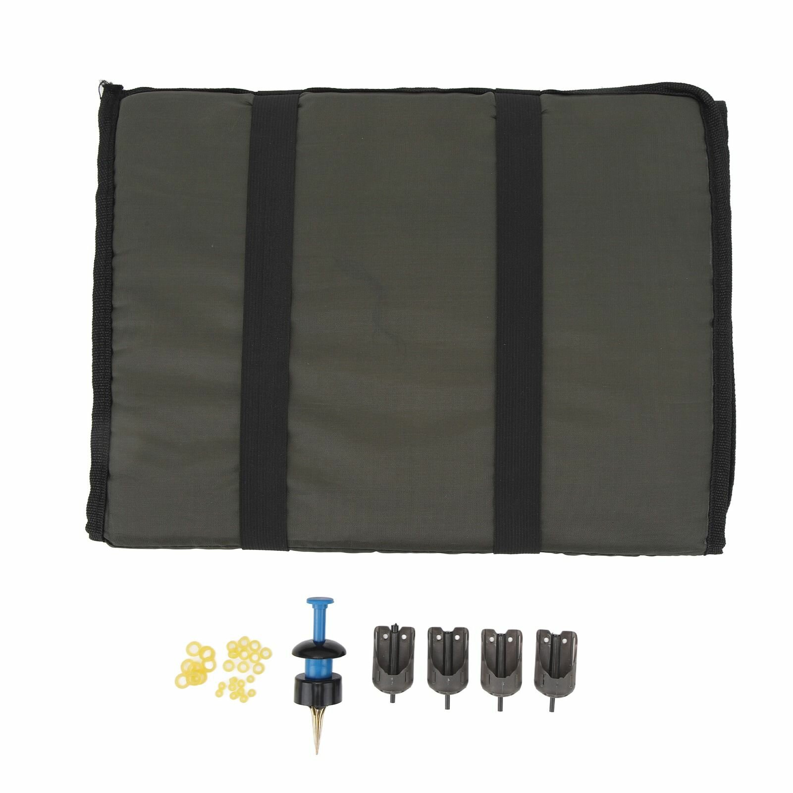 Складной коврик для отцепа рыбы с зажимом для червя