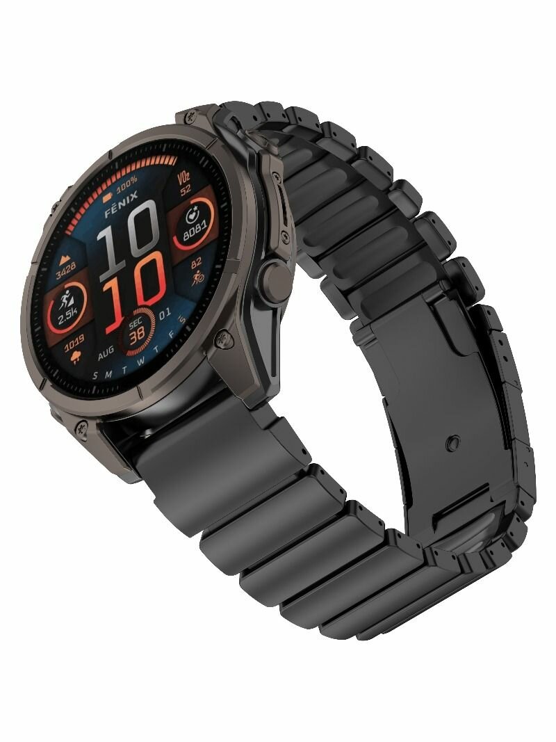 22 мм титановый силиконовый ремень для Garmin fenix 8 47 мм металлическая лента