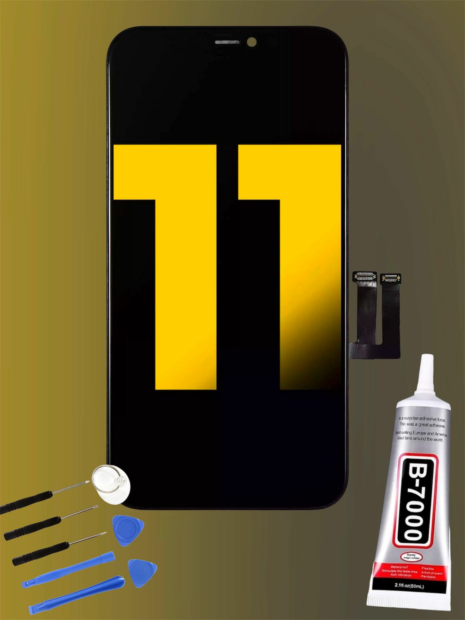 Дисплей для iPhone 11 с тачскрином + клей