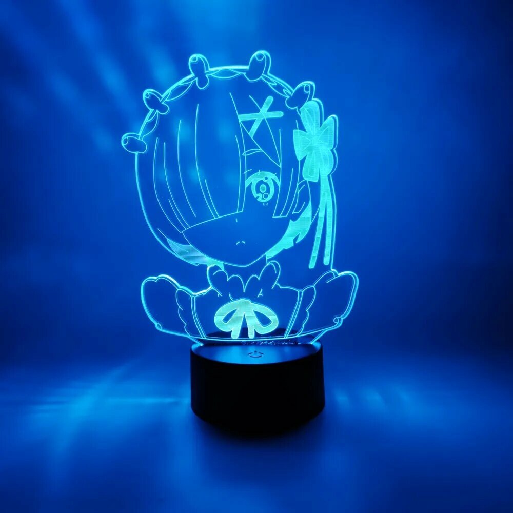 LED ночник Рем / Rem из аниме Re Zero жизнь с нуля в другом мире / Re Zero kara Hajimeru Isekai Seikatsu
