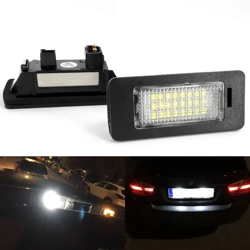 2 шт. Canbus светодиодный фонарь освещения номерного знака, белый Применительно к БМВ E39 M5 E70 E71 X5 X6 M5 E90 E92 E93 M33