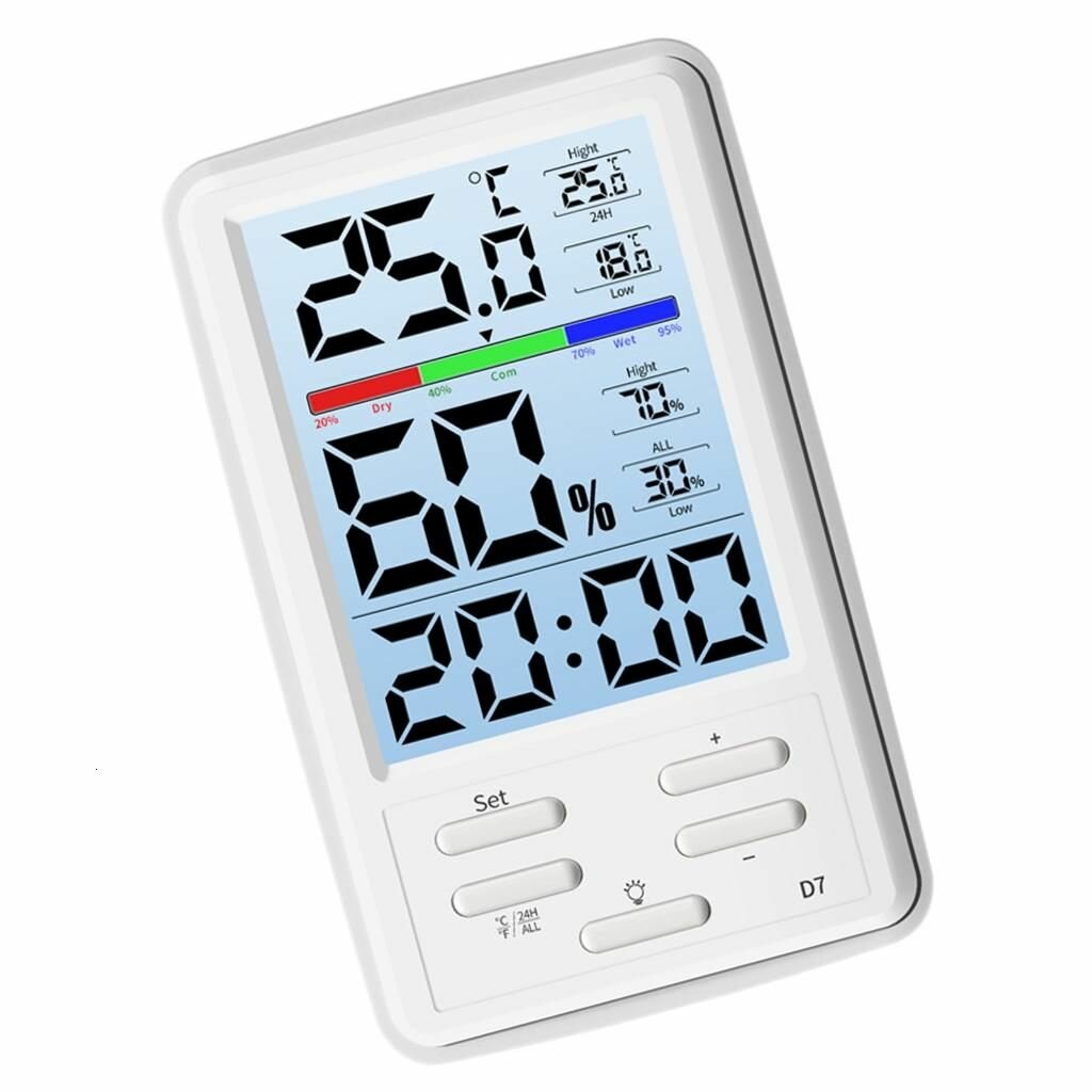 Цифровой гигрометр-термометр для дома, офиса, кухни и подвала