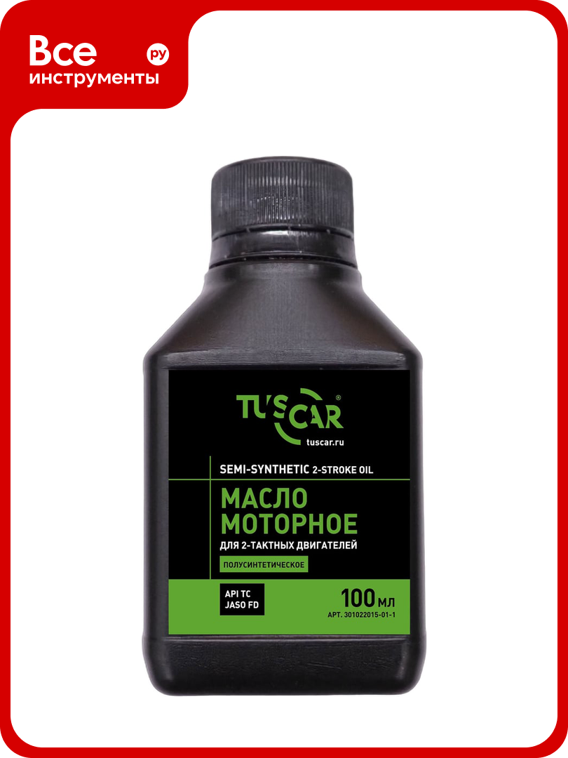 Масло полусинтетическое 2-х тактное 0.1 л, API TC/JACO FD TUSCAR 301022015-01-1