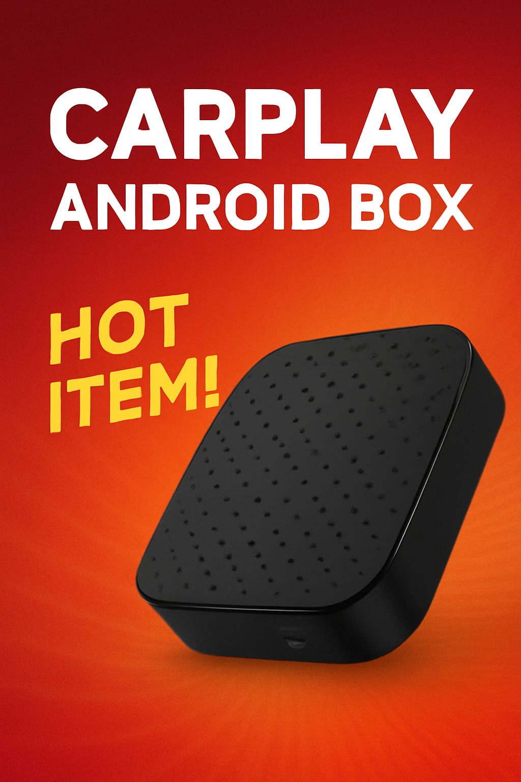 Автомобильный адаптер Carlinkit Carplay Ai Box QCM2290, Android 11, 2+16GB, Bluetooth, Wi-Fi, Чёрный