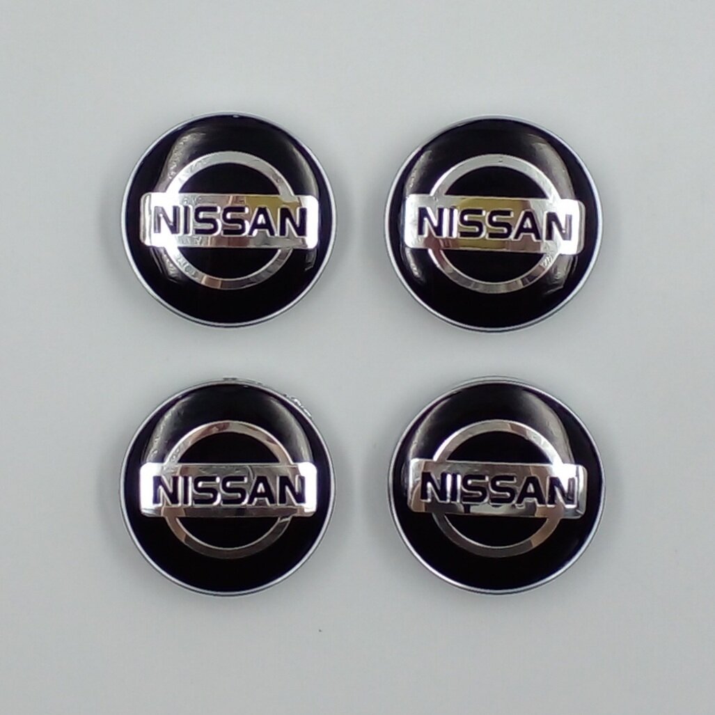 Колпачки заглушки на литые диски с эмблемой 60 мм 4 шт