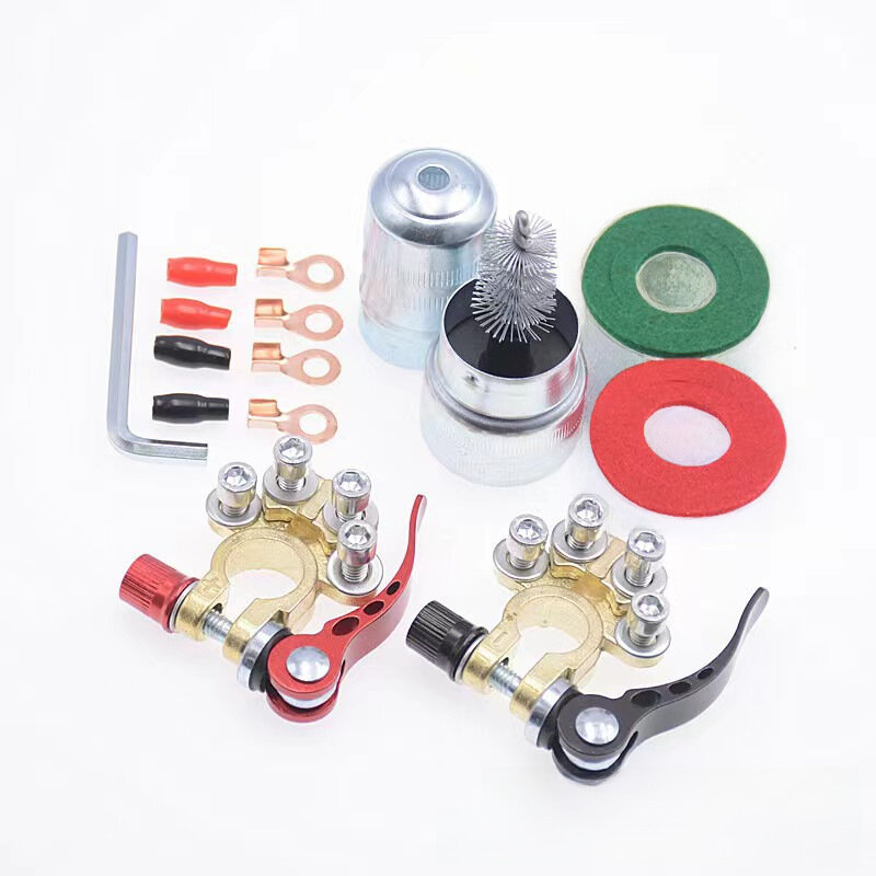 Прямое поставка от завода батарейный патрон модификация батарейный разъем разъемный клемма чистый медь батарейный патрон латунь олово-обработанный патрон (Четырехголовый цинк-сплав золото-обработанный комплект)