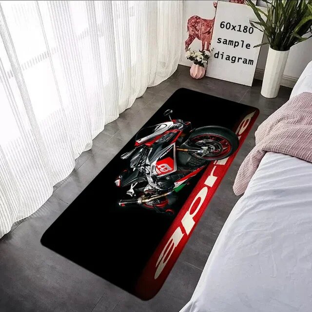 Коврик для мотоцикла A-Aprilia, придверный коврик, противоскользящий коврик, домашний коврик, украшение для кухонного коридора.