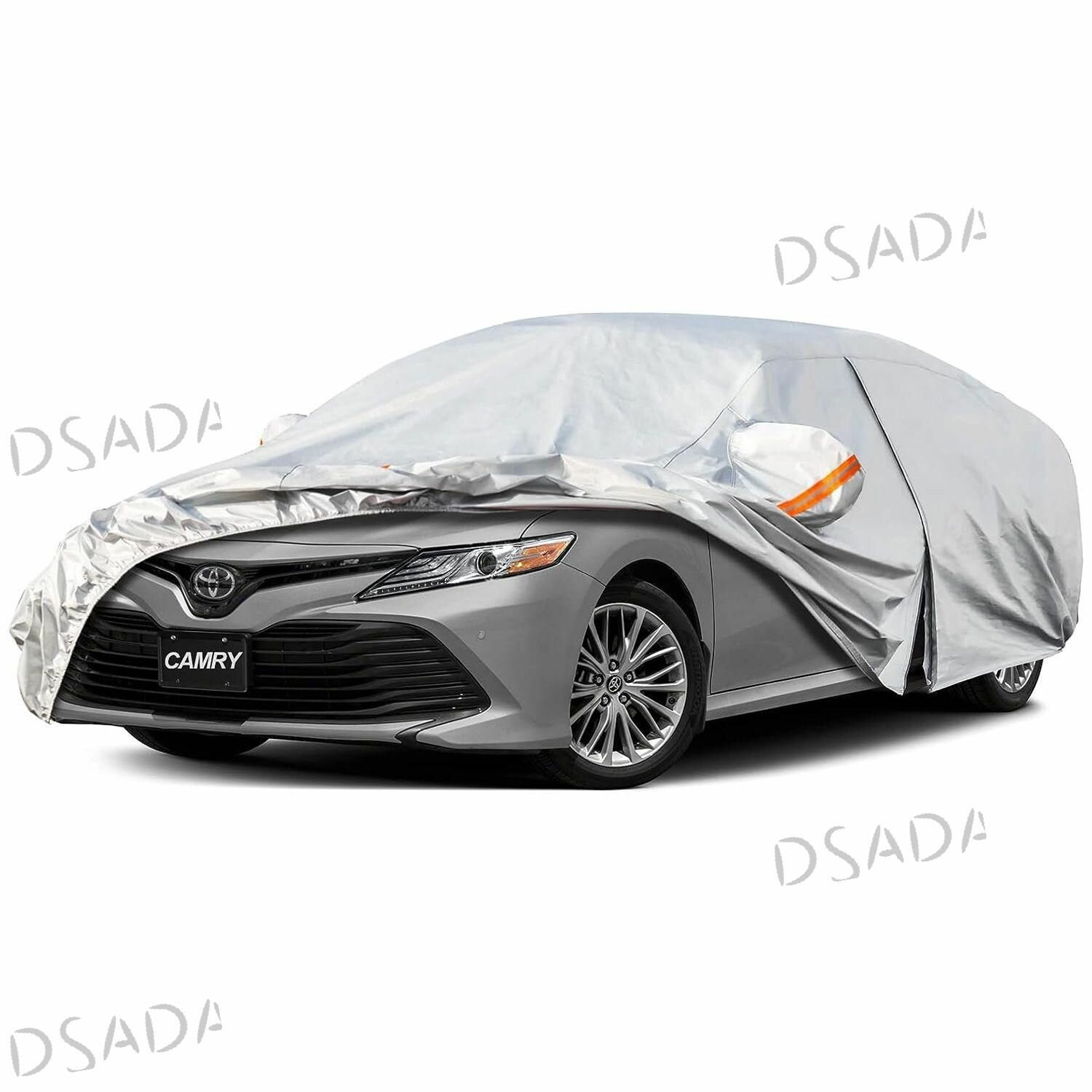 Чехол для Toyota Camry — водонепроницаемый автотент 6 слоёв PEVA, защита от снега, града и пыли, отражающие полосы