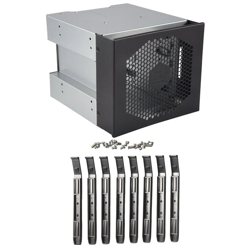 Стойка для жестких дисков большой емкости с 4 отсеками, 5 дюймов, 3 оптических привода