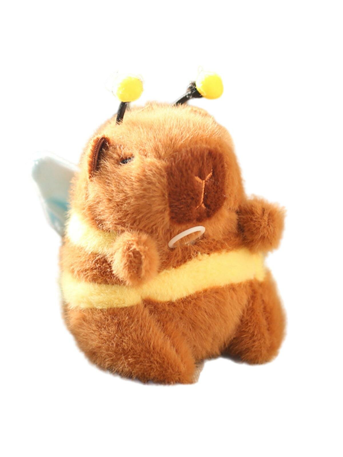 Милые и симпатичные крылышки вибрируют и двигаются пчелы Капибала подвесная плюшевая игрушка