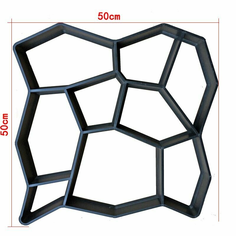 Новая формочка для цемента с рельефом для внутреннего двора, сада, огорода, бетонная плитка, камень для ступеней, DIY пластиковая форма