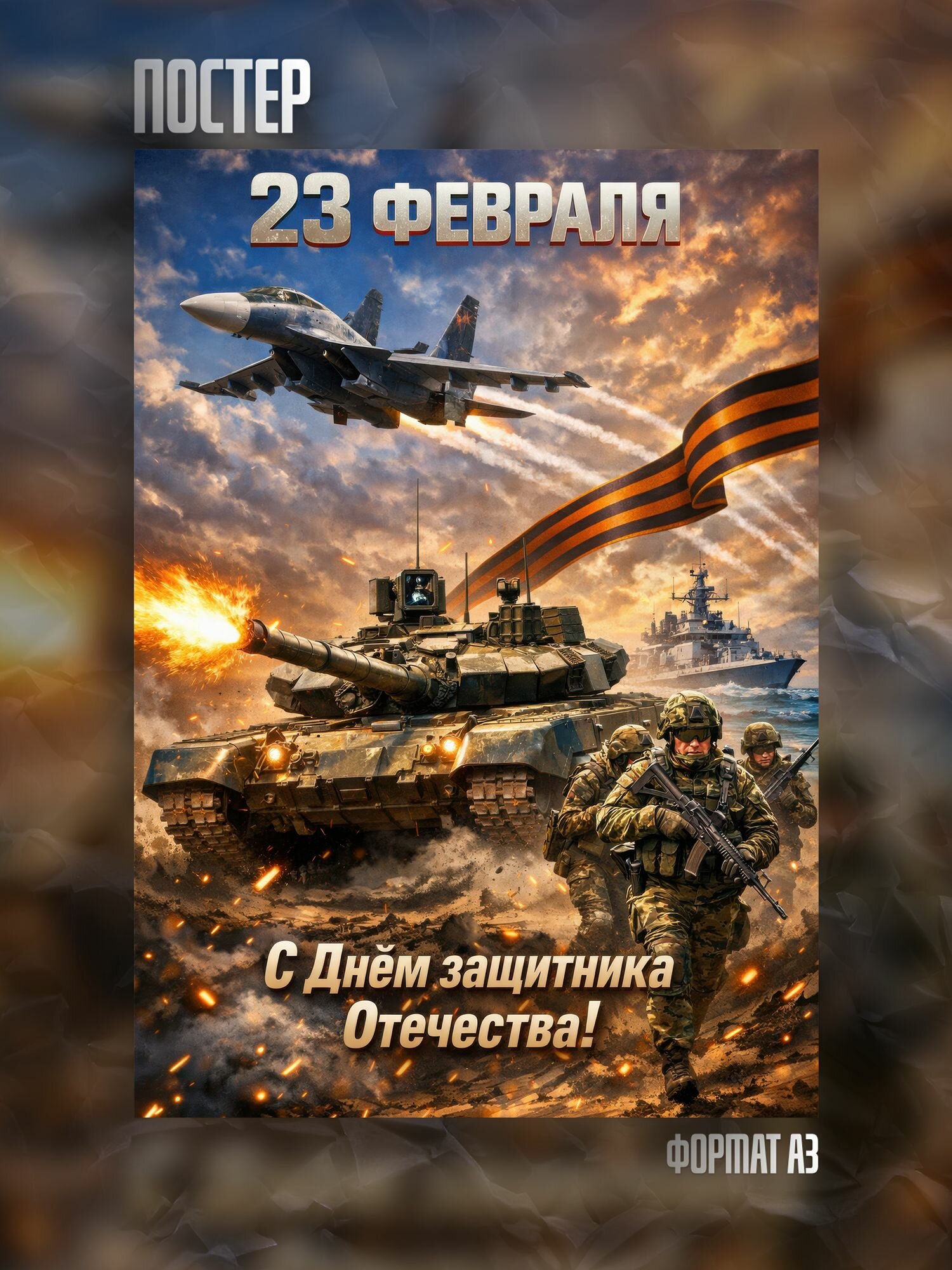 Плакат 23 февраля