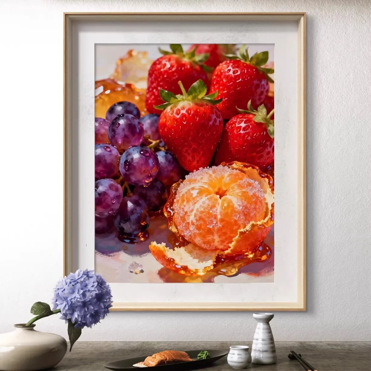 Набор для вышивания крестиком JOYAUTUM Фрукты 14CT 38x48 см