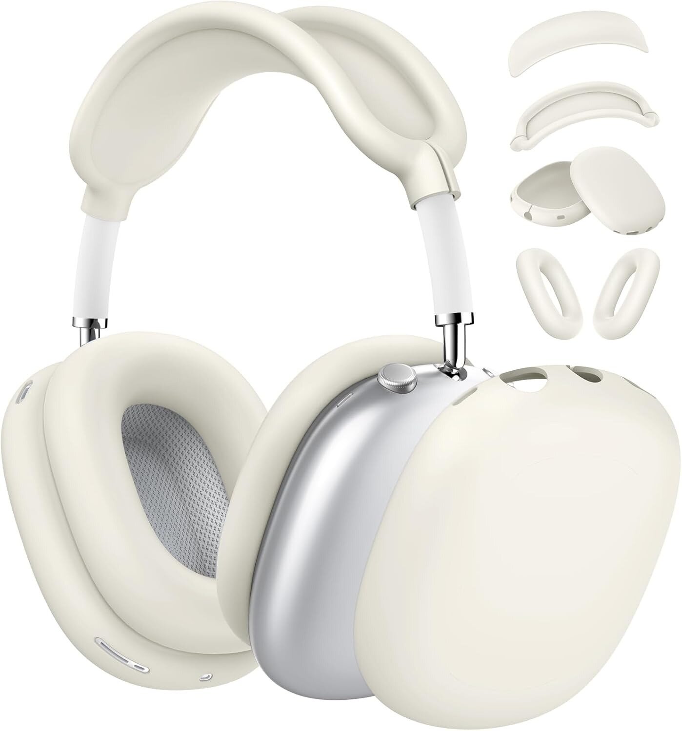 Подходит для чехла для наушников AirPods Max, силиконового чехла для наушников, защитного чехла для Bluetooth-наушников Apple, защитного чехла для наушников с полной посадкой.