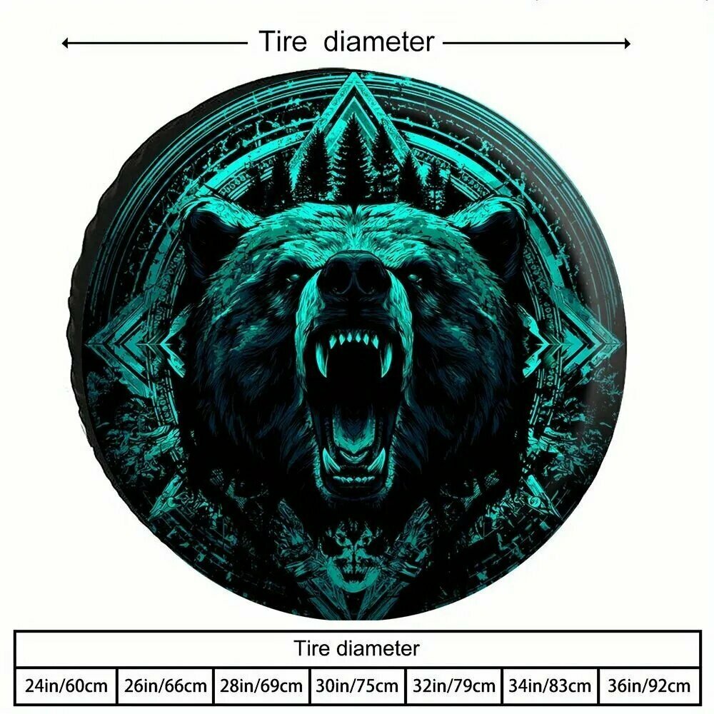 Чехол на запасное колесо, диаметр до 16"