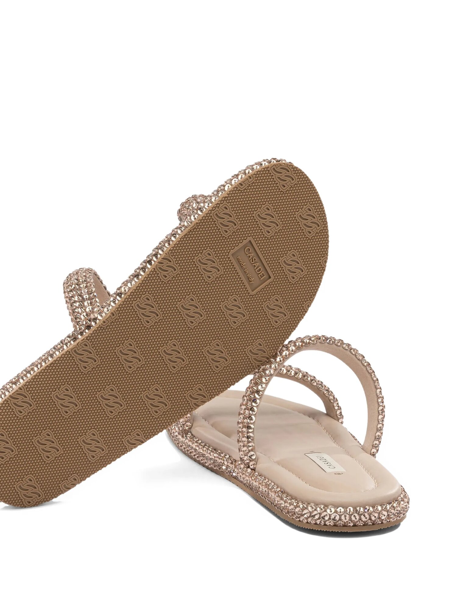 Босоножки Casadei Bead-embellished sandals, размер 39 — фото 1