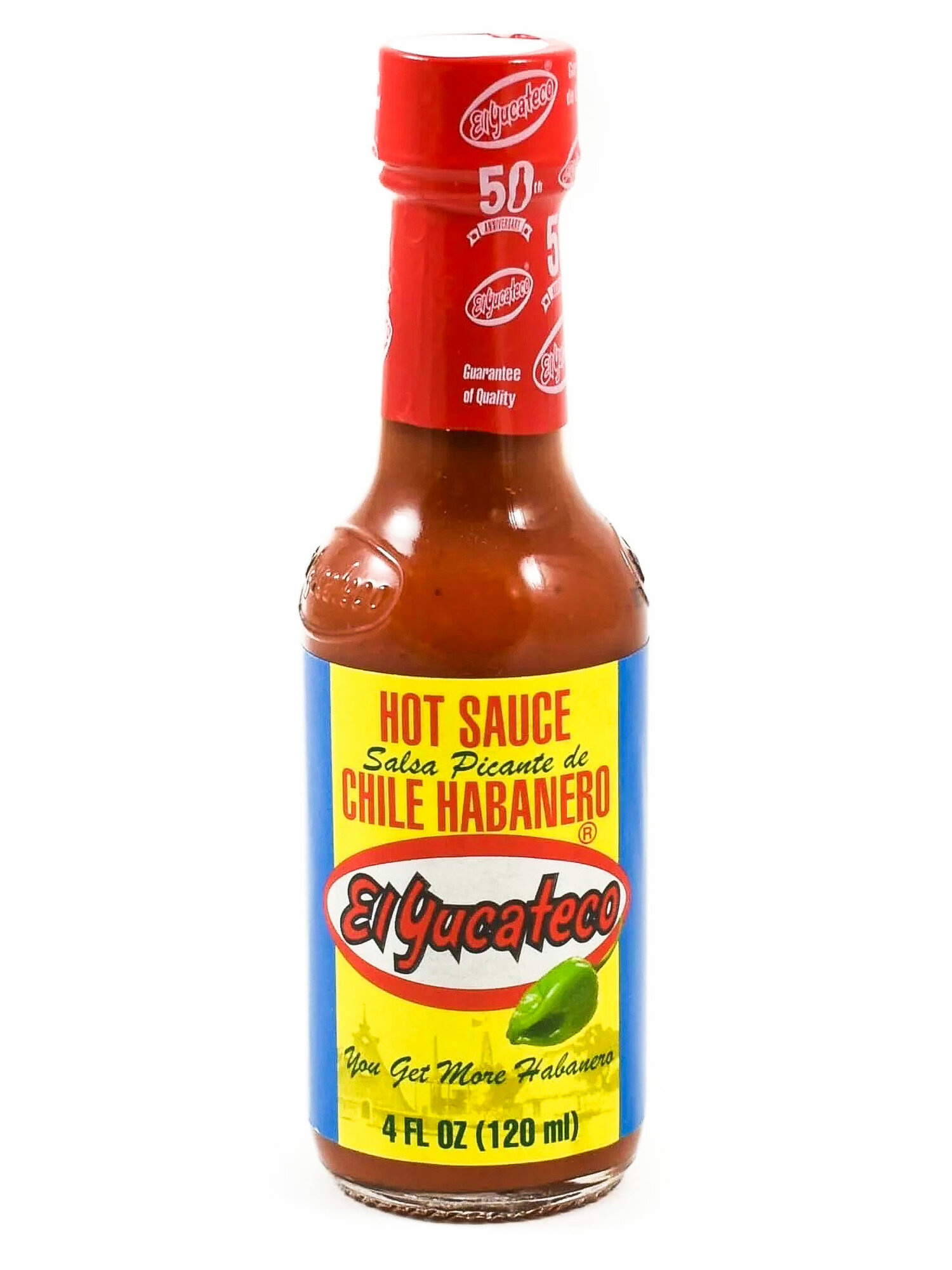 Мексиканский острый соус Хабанеро El Yucateco HOT SAUCE Salsa Picante de Chile Habanero, 120 мл