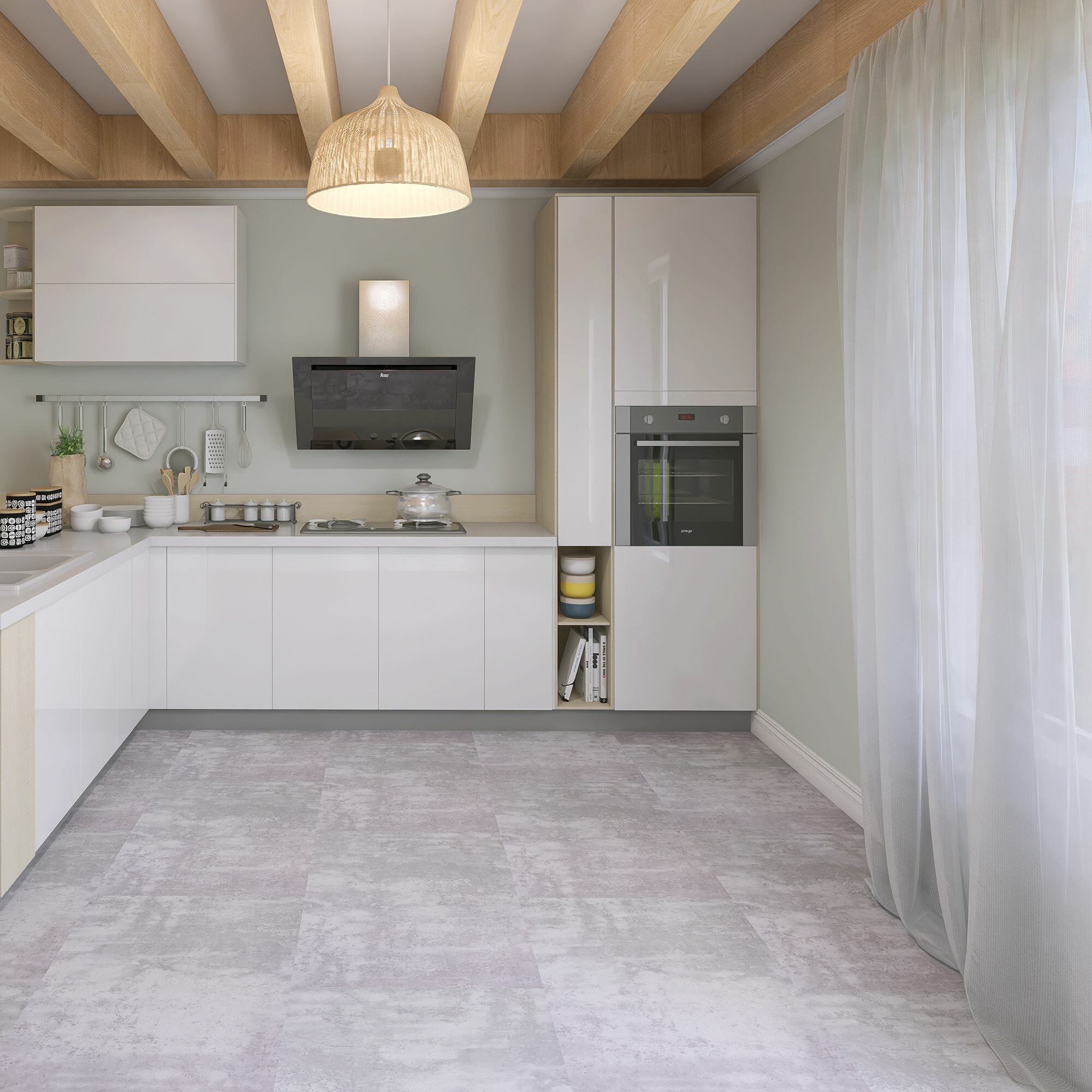 Кварц-виниловый ламинат Floorwood CeramicFloor 0,5 защ. слой 4 мм толщина Монор ( 2,70 кв. м.)