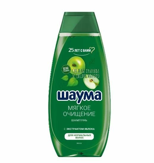 Шампунь Шаума Мягкое очищение, Зеленое яблоко, 370 мл