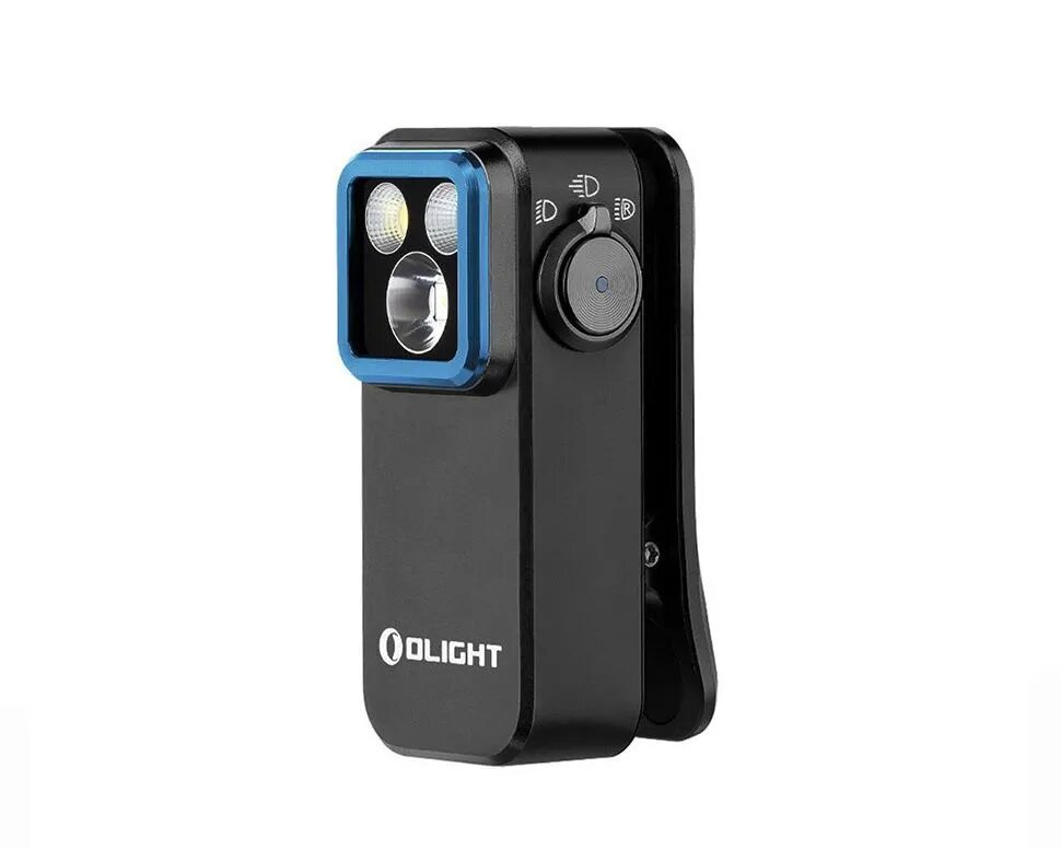 Olight Фонарь-прожектор Oclip Pro Orange, черный, 500.1 лм, 8 режимов, IPX5, встроенный аккумулятор — фото 1
