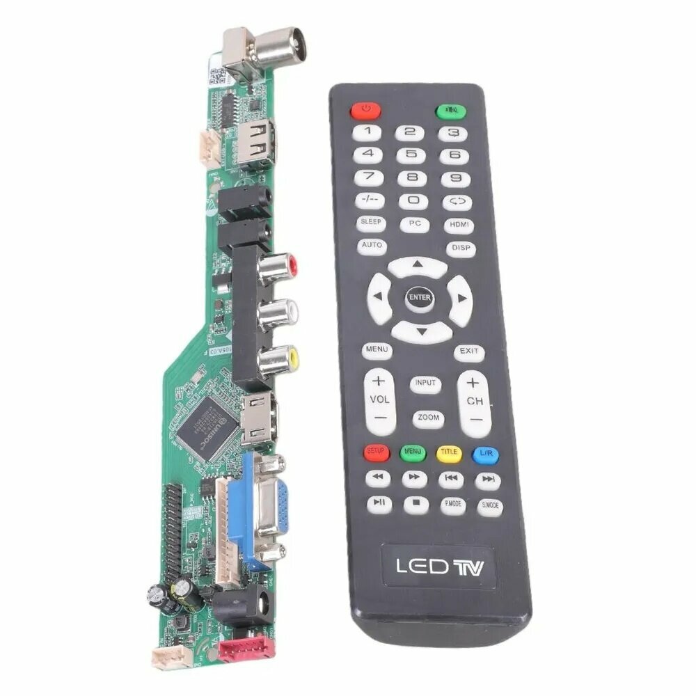 Плата контроллера ЖК-телевизора с интерфейсом V29 AV TV VGA HDMI USB