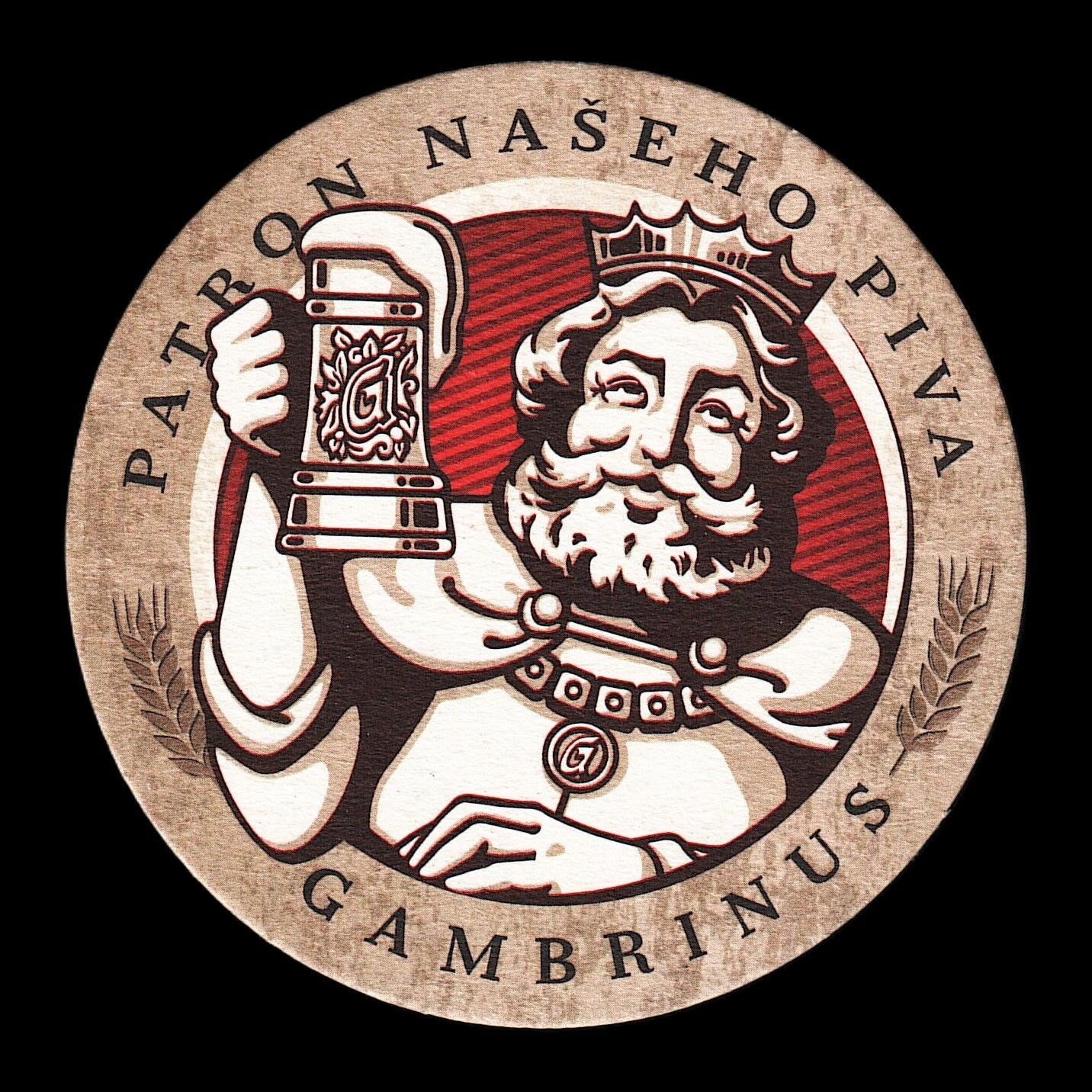 Бирдекель (костер) Чехия Gambrinus napivosrozumem (подставка под пивной бокал)