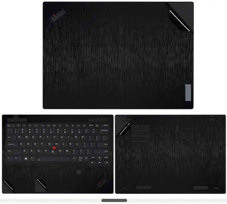Наклейка на Lenovo ThinkPad E14 Gen6 (2024) Black brushed