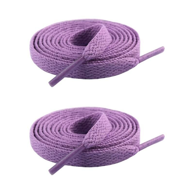 Универсальные плоские шнурки для кроссовок, Светло-фиолетовый