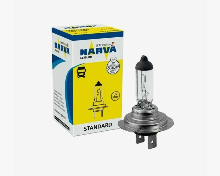 Лампа автомобильная NARVA H7 70W (PX26d) 24v - 48728 Standard 24v