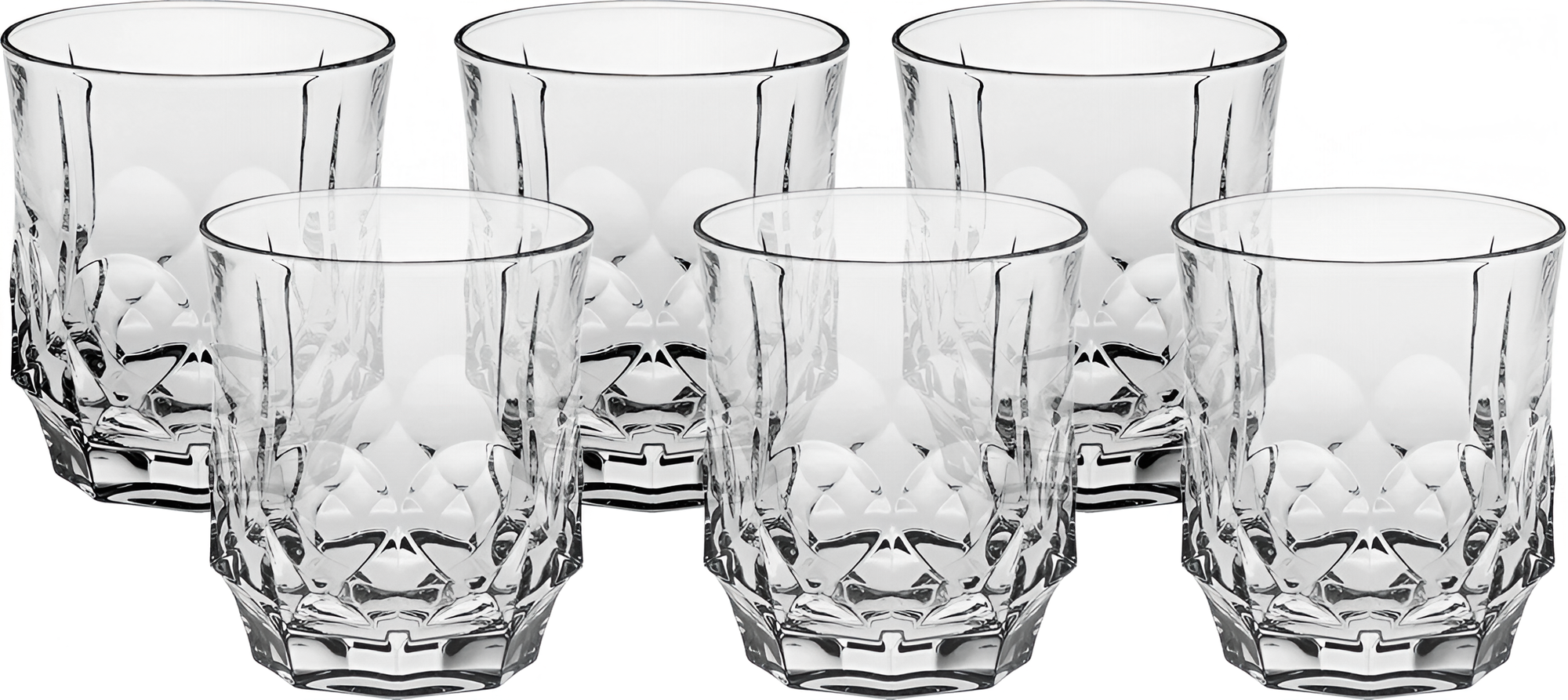 Стакан для виски "SOHO", 280 мл, (набор 6 шт.), хрусталь, Crystal Bohemia/ БПХ140