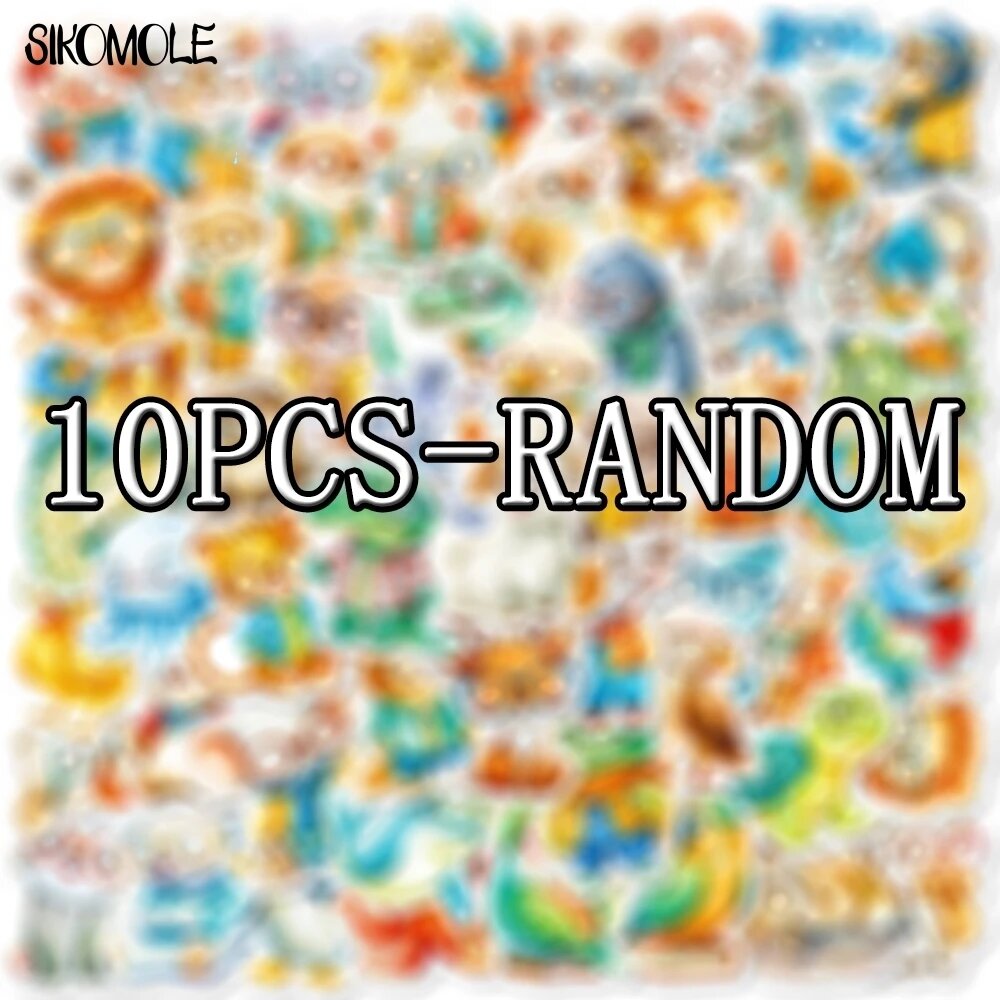 10шт. Наклейки SIKOMOLE, животные, цвет T01042774