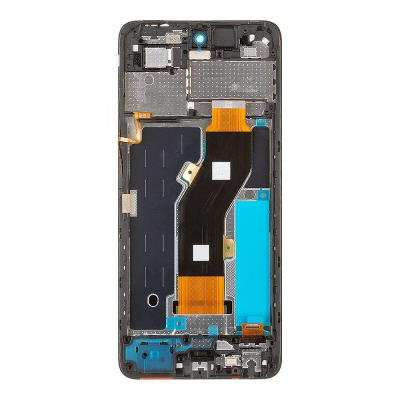 Дисплей (экран) в сборе с тачскрином для Tecno Spark Go 2024 (BG6) черный с рамкой (Premium LCD) / 720х1612