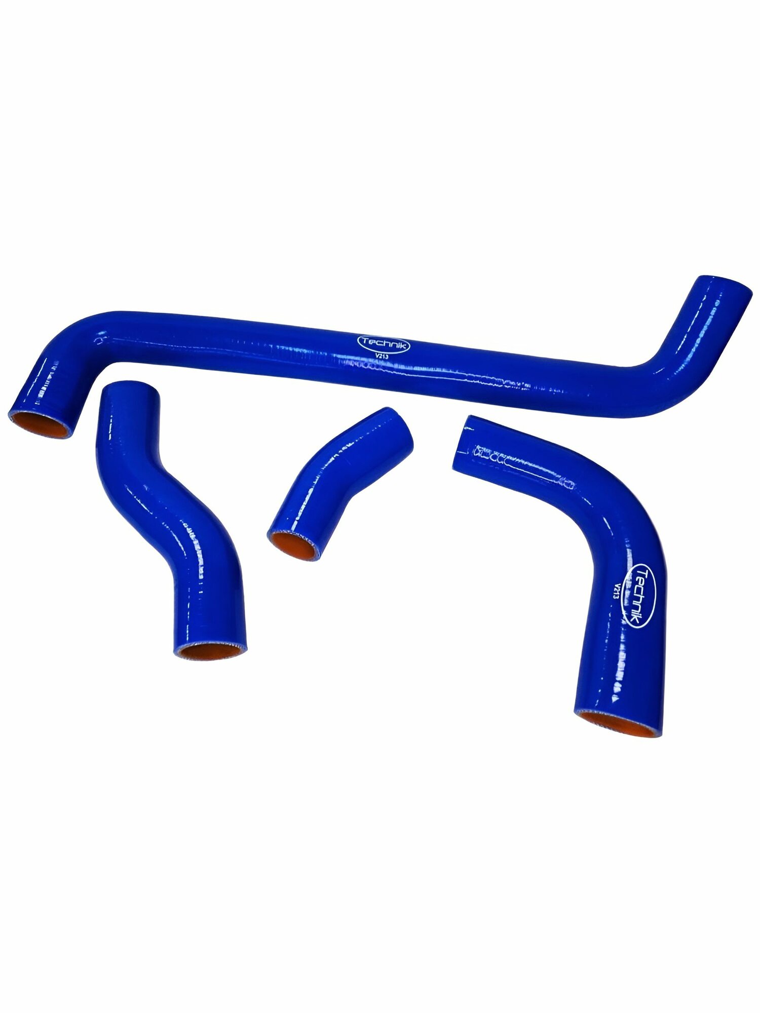 Комплект патрубков ВАЗ-21213, 21214 (нива 4х4 инжектор) радиатора охлаждения 4шт, Силикон