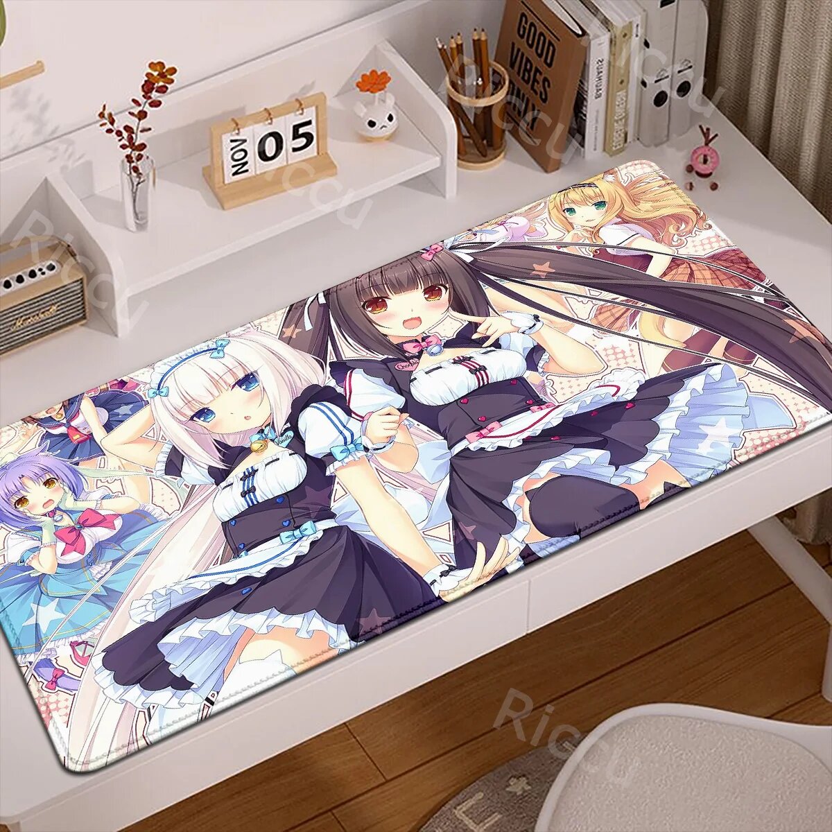 Riccu резиновый коврик для мыши аниме 400x900 мм 1000x500x3mm, TJ24082358Y