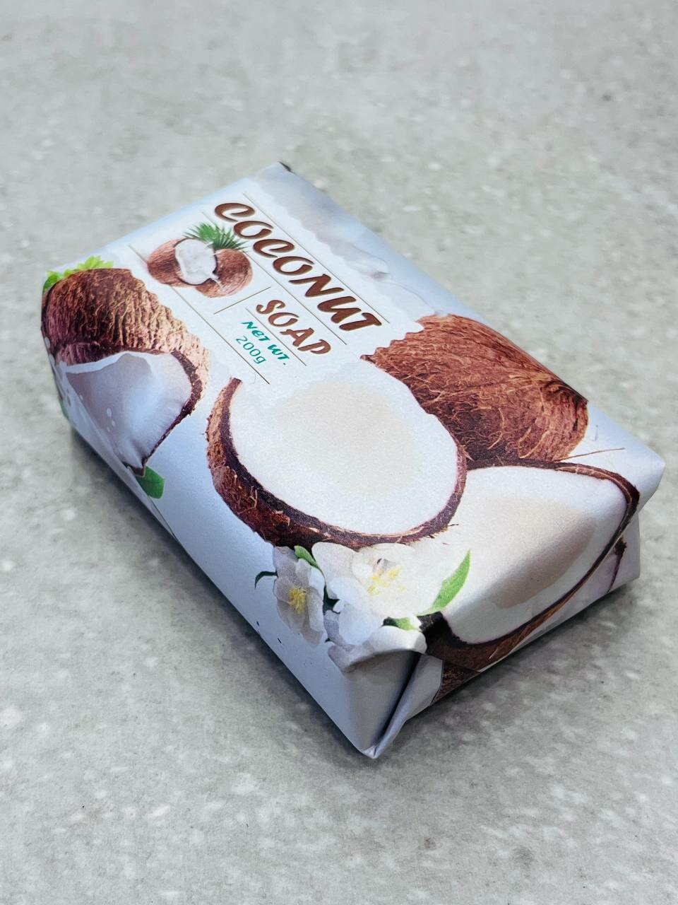 Мыло туалетное, твердое с ароматом кокоса