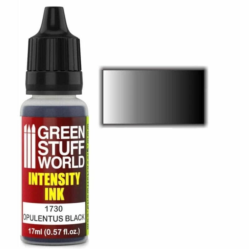 Краска акриловая 1730 цвет Opulentus Black, 17 мл, Intensity Ink, Green Stuff World