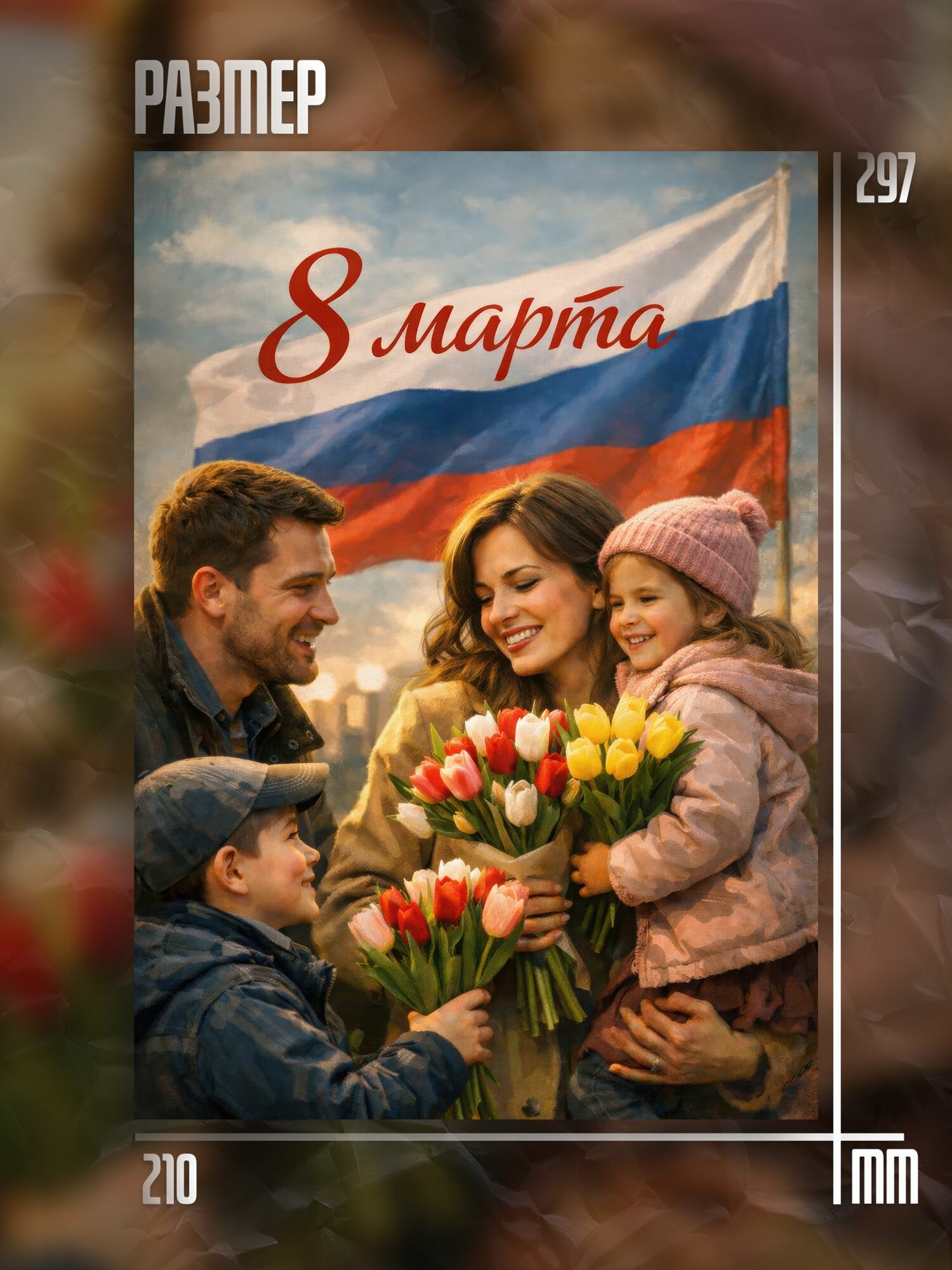 Плакат 8 марта — фото 1