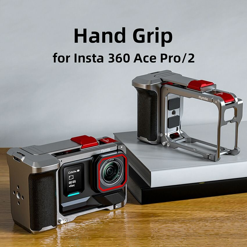 Алюминиевая клетка рукоятка для Insta360 Ace Pro/Ace 2 аксессуар для экшн-камеры с кнопкой затвора