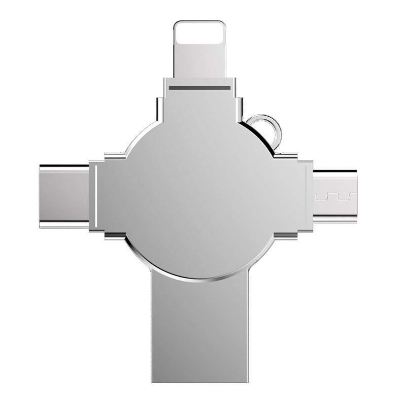 4-в-1 USB-флешка для мобильного телефона, совместимая с Apple, 32 ГБ, Type-C, Android, компьютер, большая емкость 2 ТБ, экспортная кросс-бордерная USB-флешка